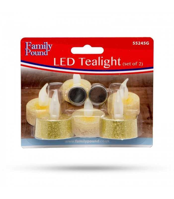 Opait cu LED aurit iluzie de flacara cu baterii incluse 2buc – eKit RO ...