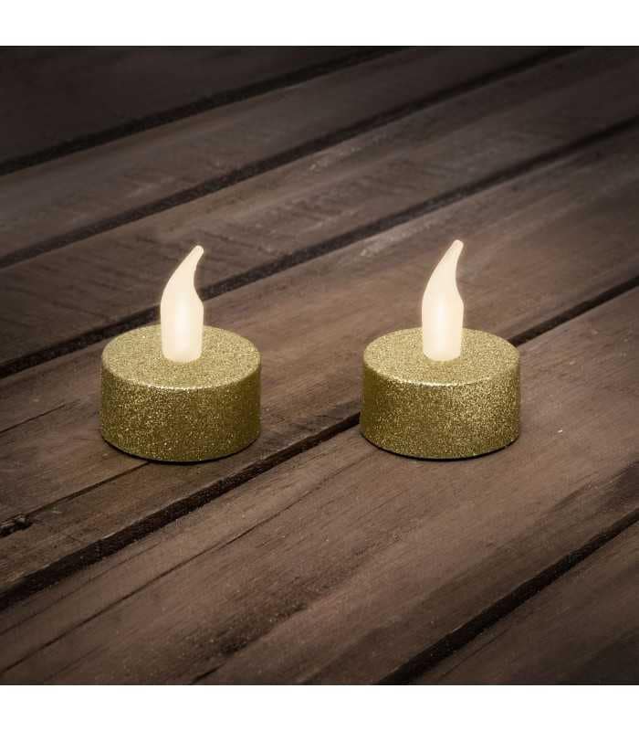 Opait cu LED aurit iluzie de flacara cu baterii incluse 2buc – eKit RO ...