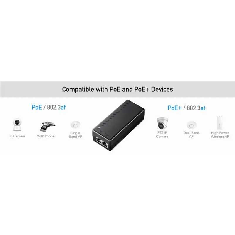 Injector Power Over Ethernet POE Cudy POE200 Gigabit 30W aplicatii 10 ...